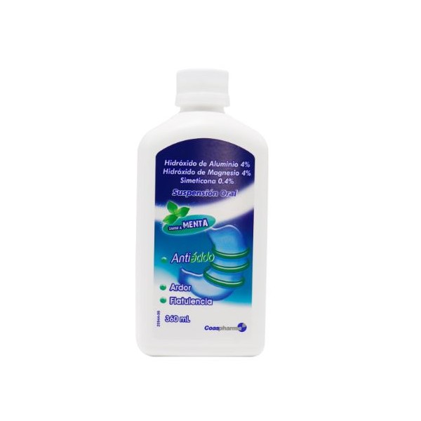 HIDROX DE ALUM+HIDROX DE MAGN+SIMETICONA SUSP FCOX360ML COASPHARMA